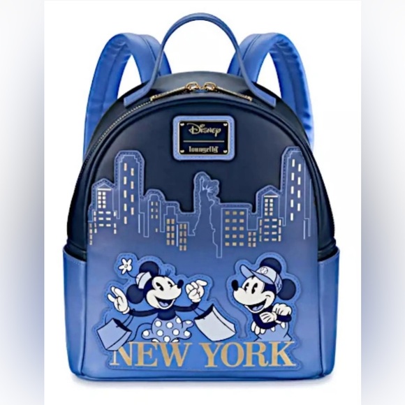 Loungefly | Bags | Loungefly Mickey Minnie New York Mini Backpack 224 ...